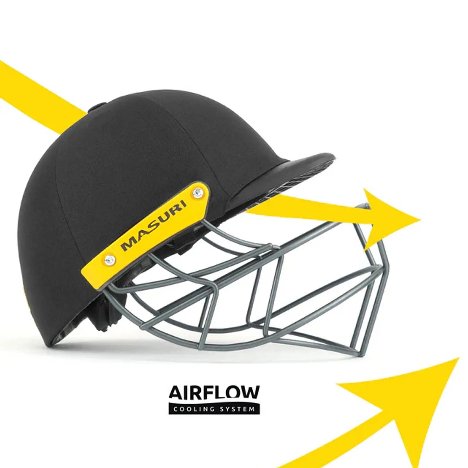 Masuri C Line Plus Steel Cricket Helmet Black | Cricket Shop Italy